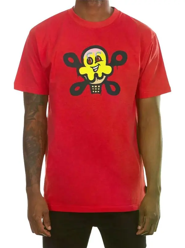ICECREAM Graphic-print Short-sleeve T-shirt - Red