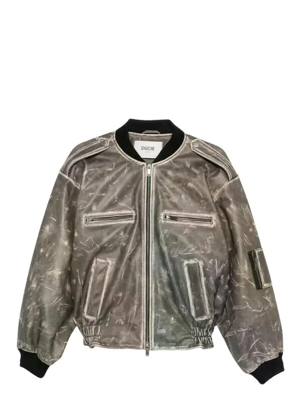 DUCIE Luna Distressed Jacket - Black