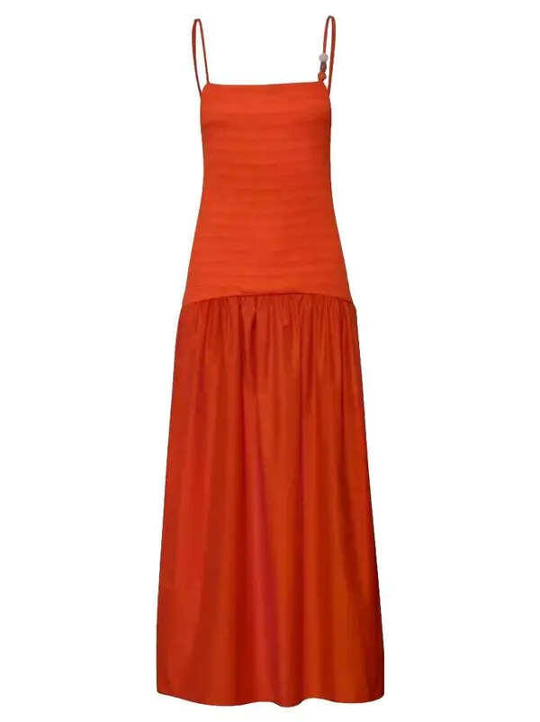 BAOBAB Wara Square-neck Maxi Dress - Orange