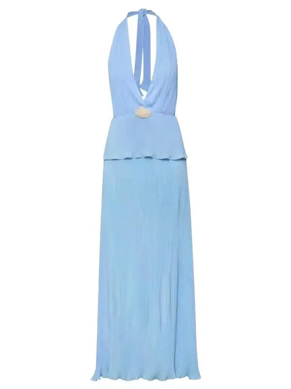 BAOBAB Merida V-neck Maxi Dress - Blue