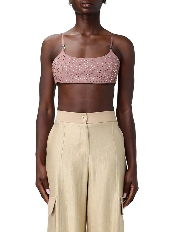 Patrizia Pepe Embellished Top - Pink