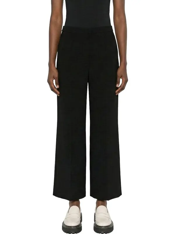 Theory Tailored Wide-leg Trousers - Black