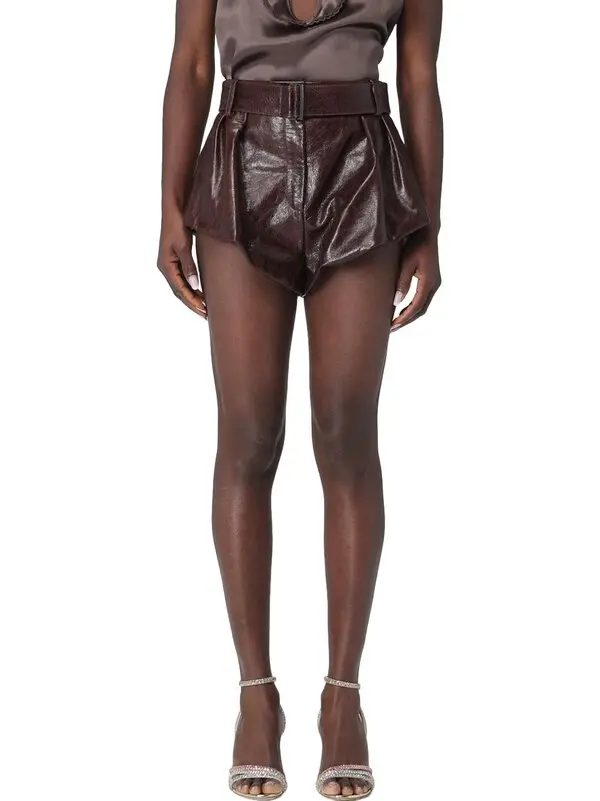 Magda Butrym Belted Shorts - Brown