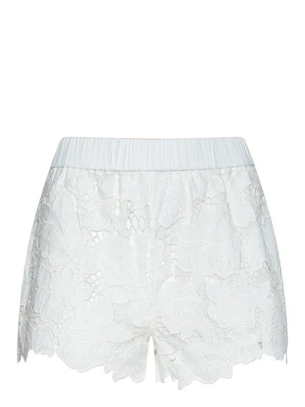 L'Agence Laina Eyelet Short - Ivory