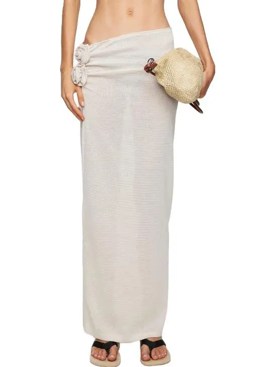 Lioness Cover-up Maxi Skirt - Sand