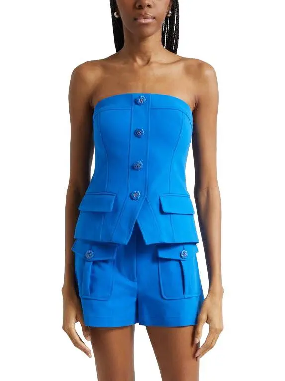 Ramy Brook Eva Strapless Top - Capri Blue