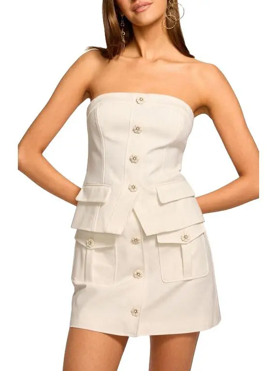 Ramy Brook Eva Strapless Top - Ivory