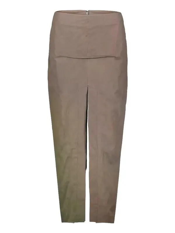 Rick Owens Slit-detail Maxi Skirt - Neutrals
