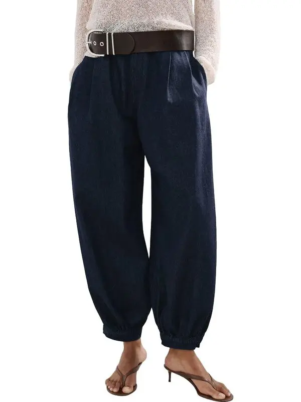 Mango Souffle Balloon Jeans - Open Blue