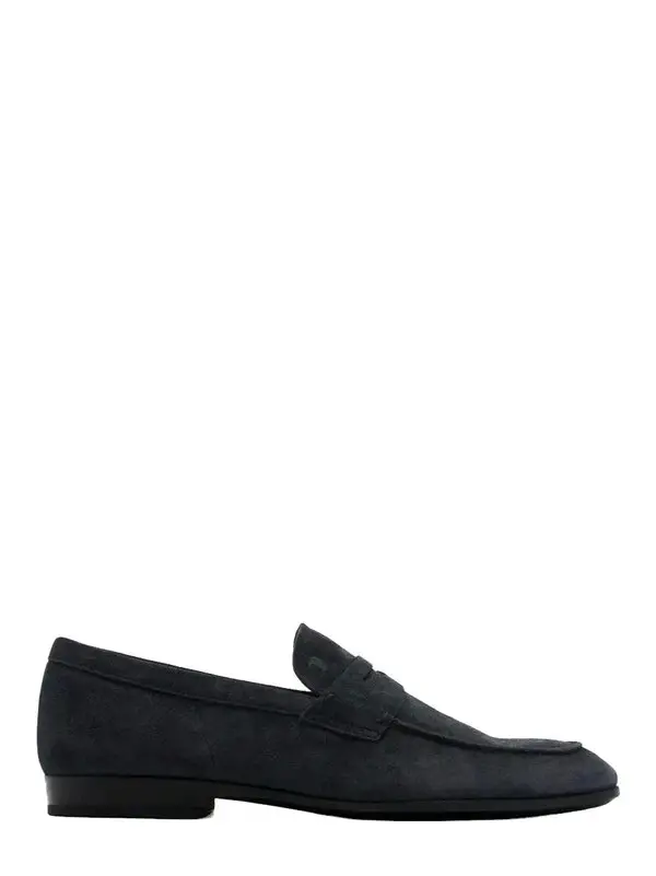 TOD'S Suede Penny Loafers - Blue