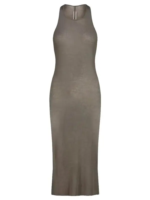 Rick Owens Raw-cut Maxi Dress - Grey