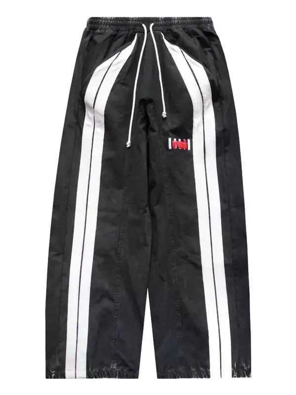 RRR123 Trappist Side-stripe Trousers - Black