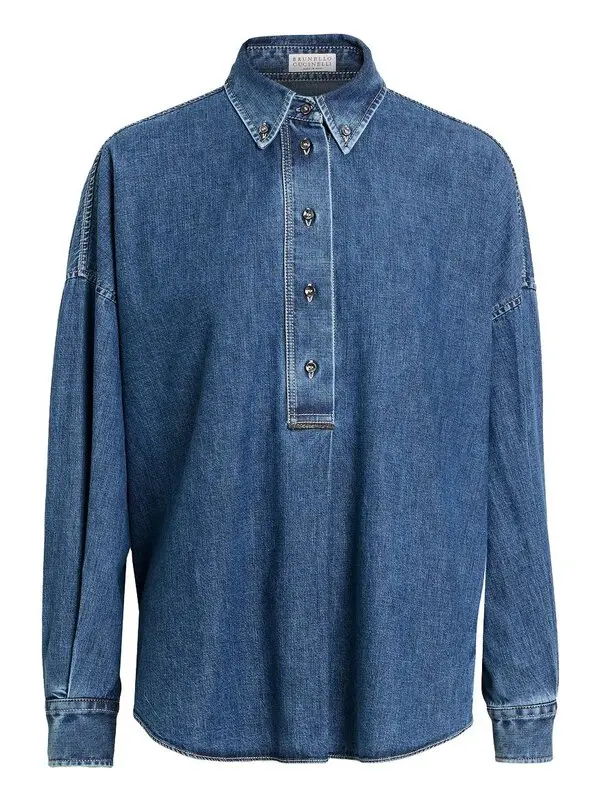 Brunello Cucinelli Denim Shirt - Mid Denim