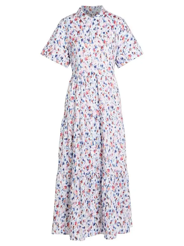 Erdem Floral-print Cotton-poplin Maxi Shirt Dress - White
