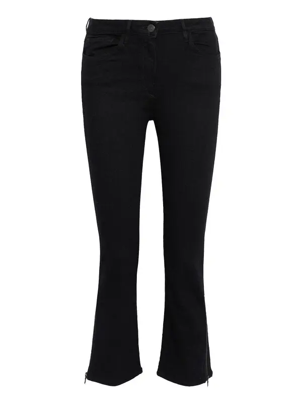 3x1 Mid-rise Kick Flare Jeans - Black