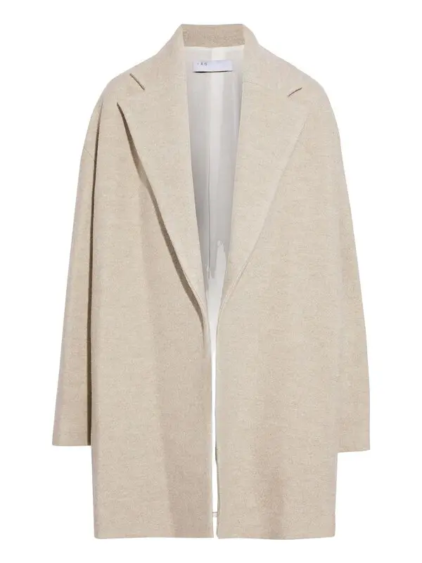IRO PARIS Mineri Wool-felt Coat - Light Gray