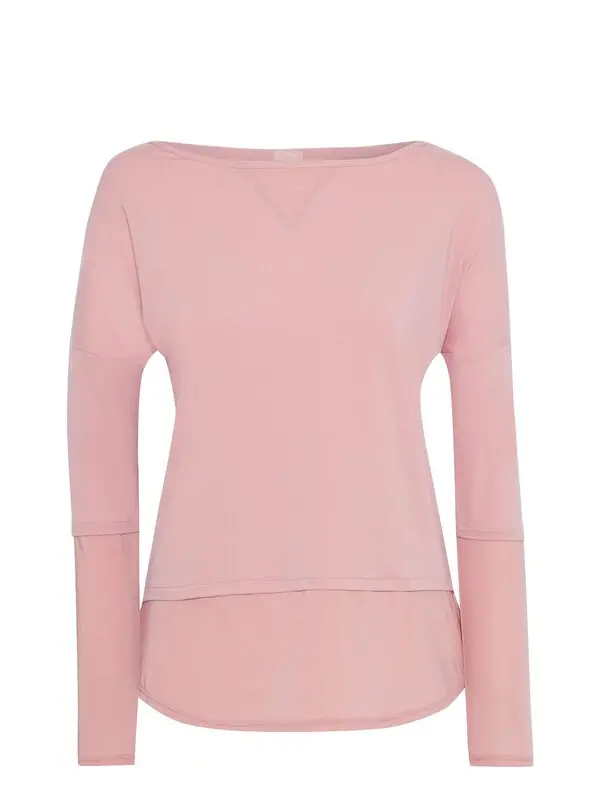 Iris & Ink Stretch-jersey Top - Blush