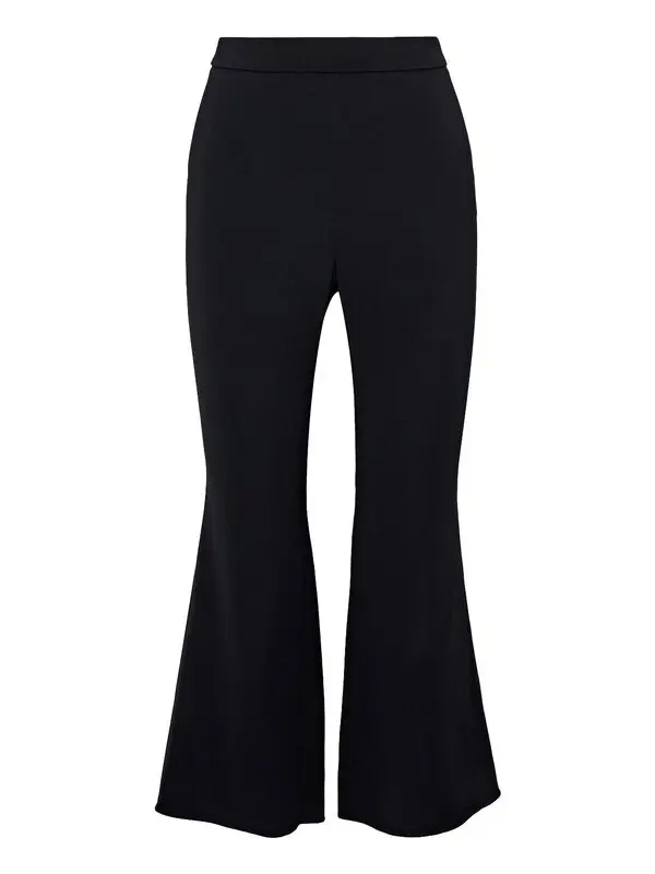 Cushnie Stretch-crepe Kick-flare Pants - Black