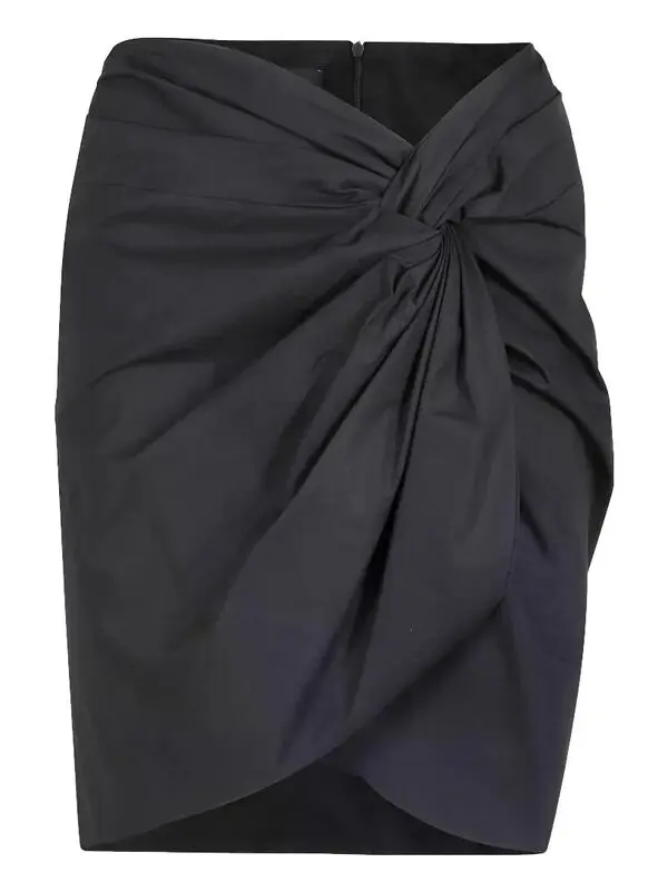 Federica Tosi Knot-detail Mini Skirt - Black