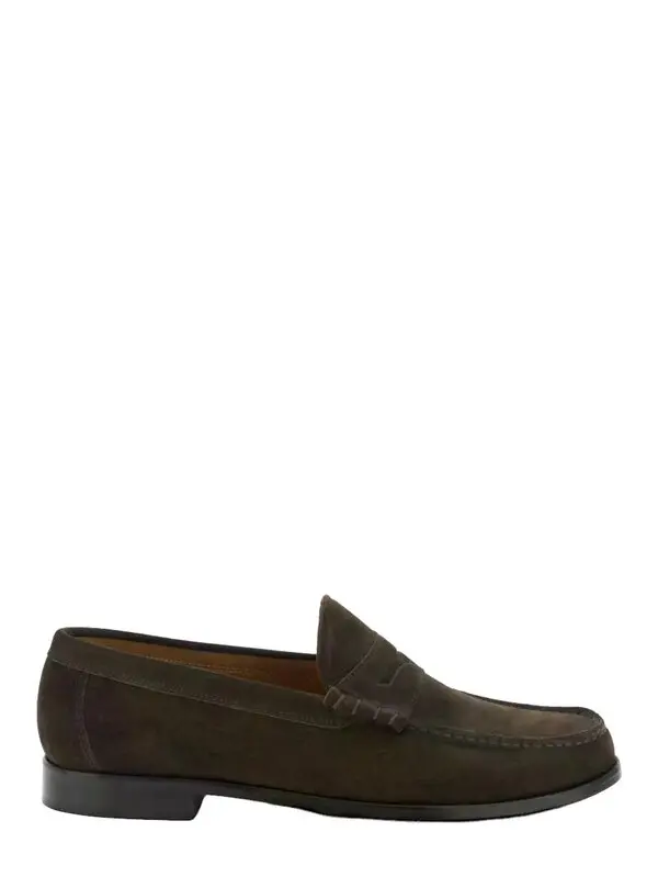 Boggi Milano Suede Loafers - Brown