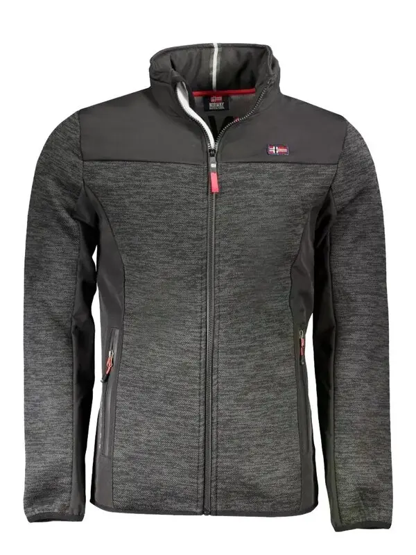 NORWAY 1963 Panelled Melange-effect Jacket - Grey