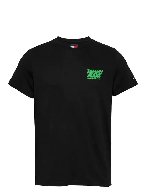 Tommy Hilfiger Logo-print T-shirt - Black