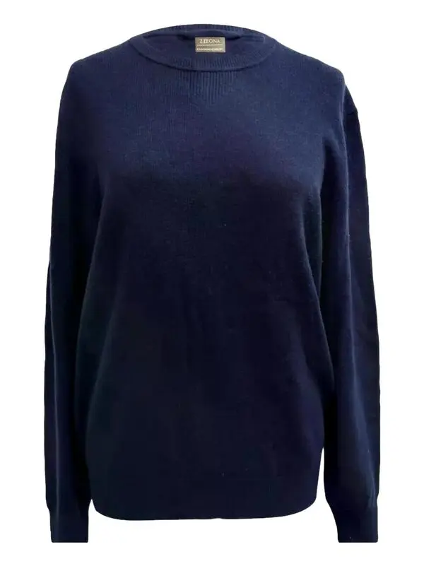 Ermenegildo Zegna Knitted Crew-neck Sweater - Blue