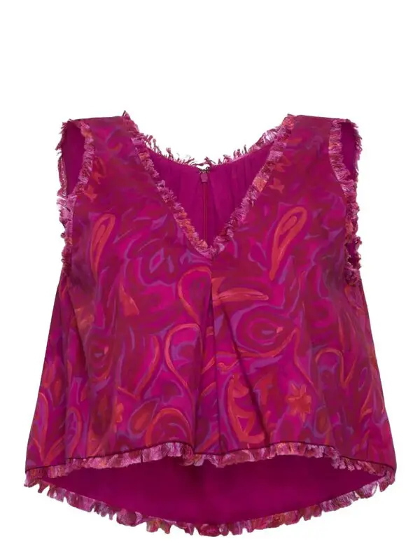 Cinq À Sept Ibbie Paisley Bloom Blouse - Pink