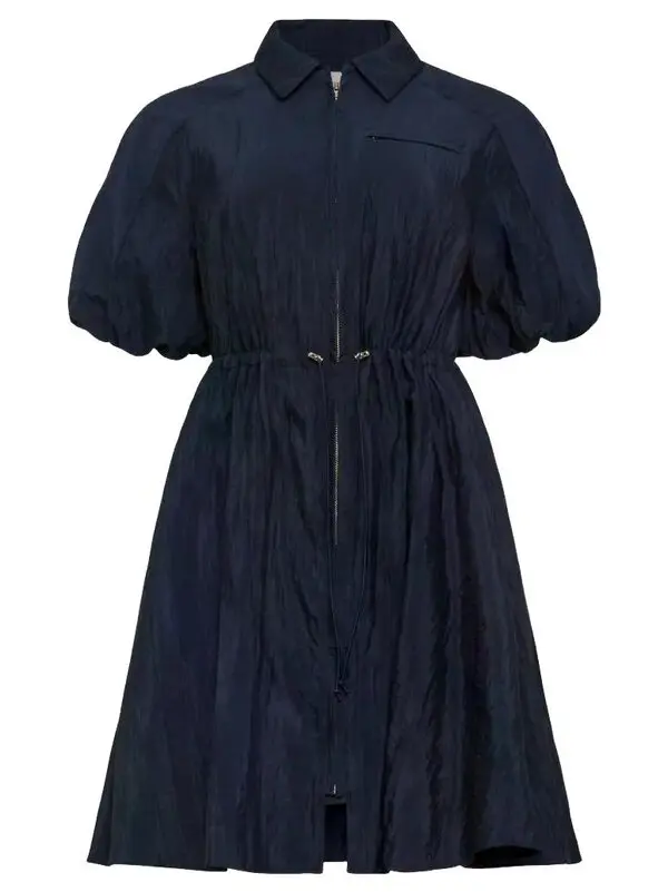 Cinq À Sept Macauly Drawstring-waist Dress - Blue