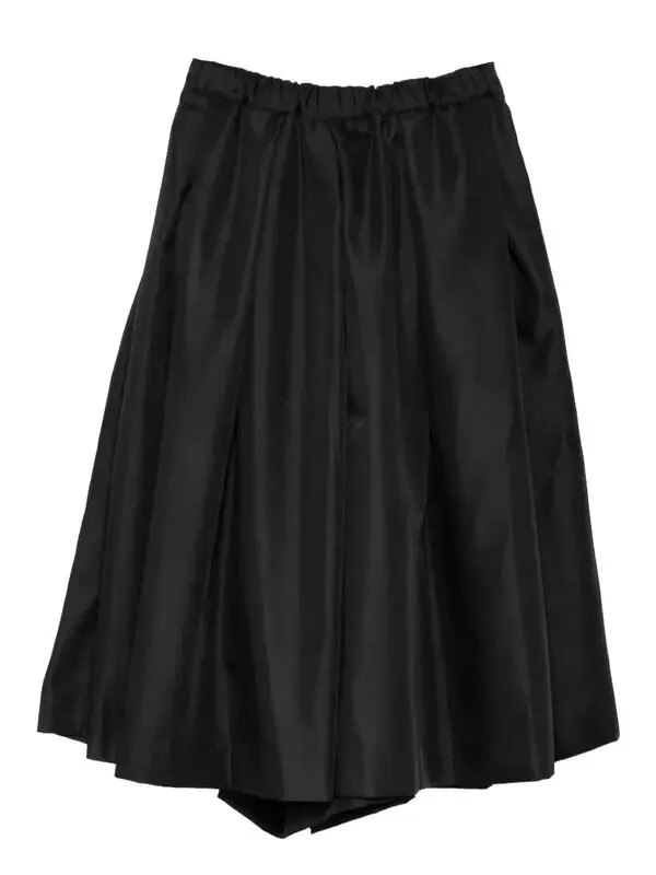 Comme Des Garçons Pleated Midi Skirt - Black