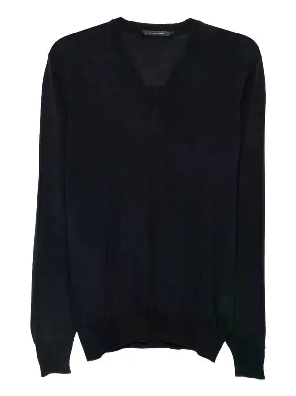 Tagliatore Xavier V-neck Sweater - Blue