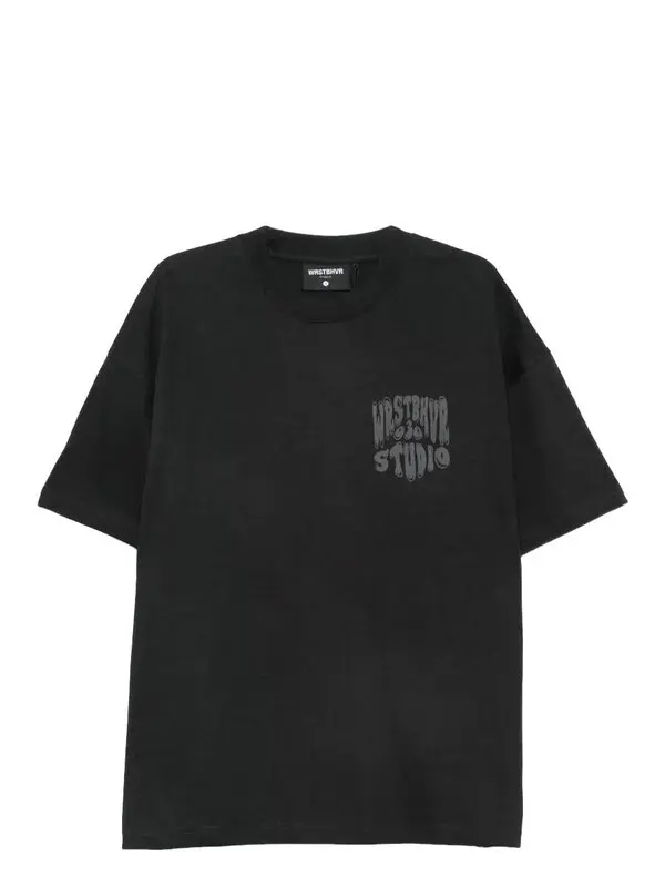 WRSTBHVR Flynn V2 Logo-print T-shirt - Black
