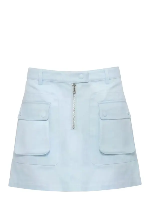 Casablanca Cargo-pocket Mini Skirt - Blue
