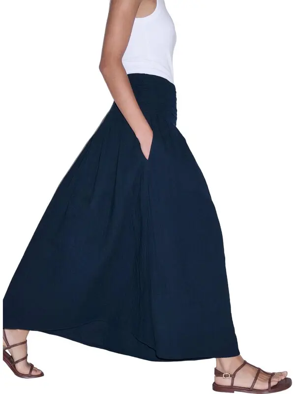 ME+EM Relaxed Maxi Skirt - Navy