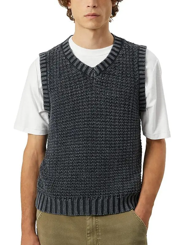 CORRIDOR Garment Washed Vest - Black