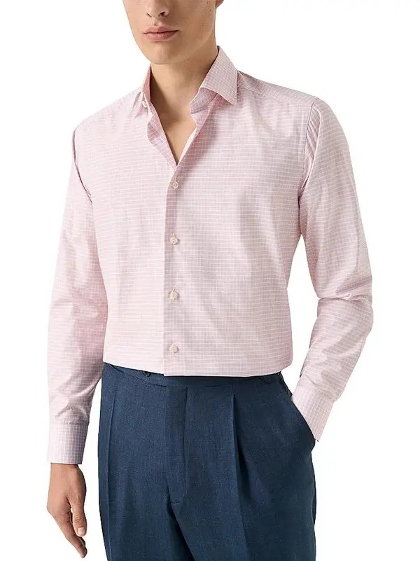 Eton Slim Fit Dress Shirt - Medium Orange