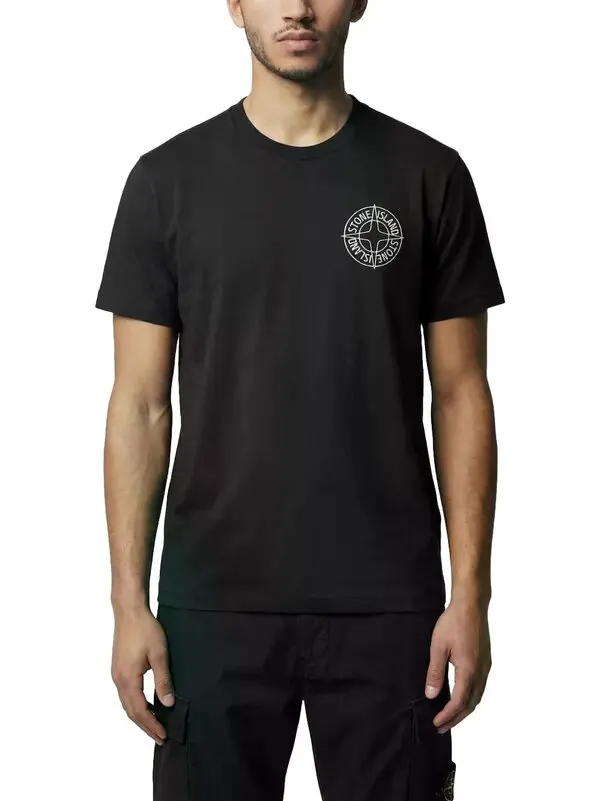 Stone Island Logo-print T-shirt - Black
