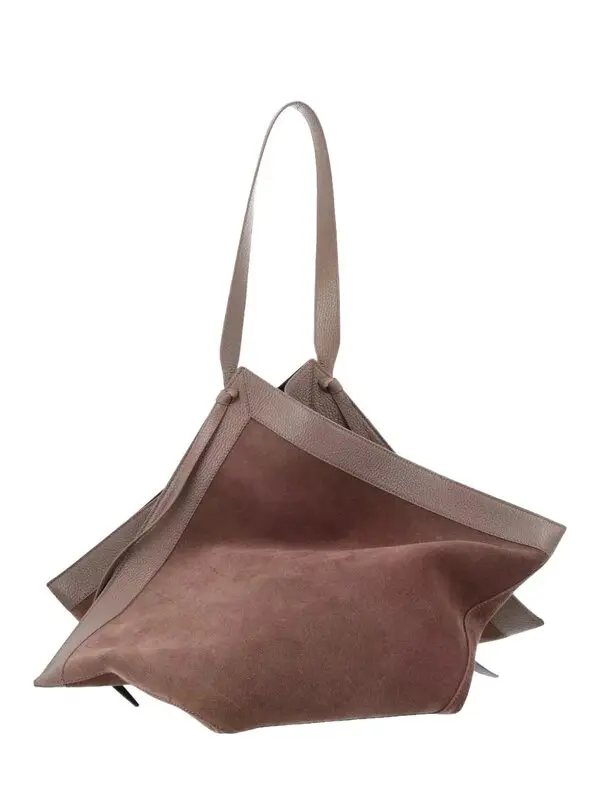 Yuzefi Large Wonton Suede Tote Bag - Brown