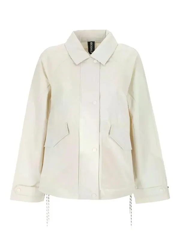 ECOALF Raglan-sleeve Jacket With Drawstring Hem - Neutrals