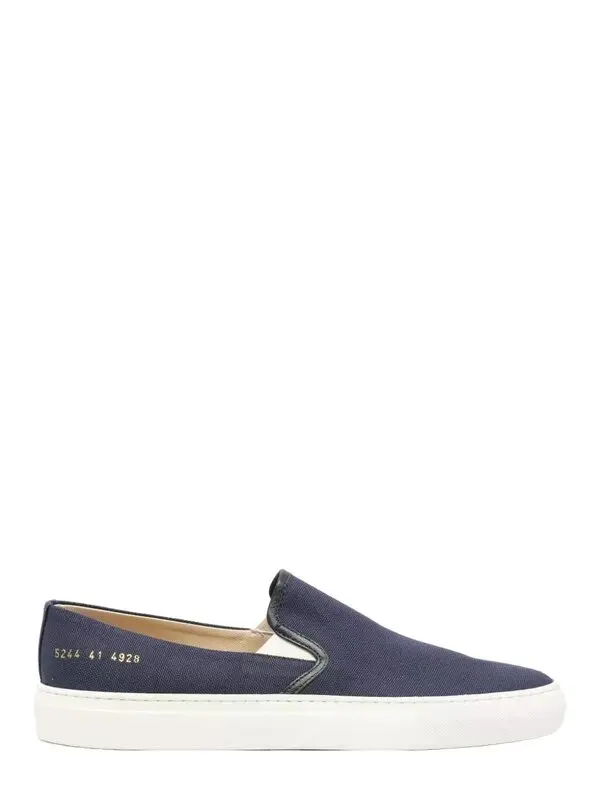 COMMON PROJECTS Leather-trim Slip-on Sneakers - Blue