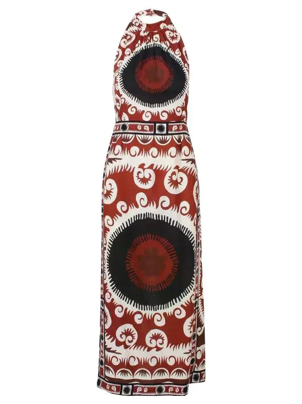 PHILIPPA 1970 Asia Graphic-print Dress - Red