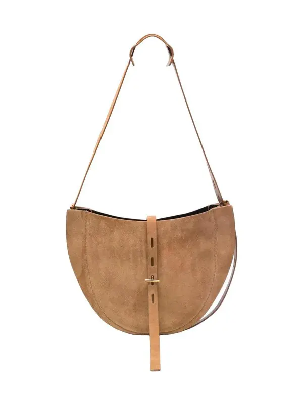 MINOBOSSI Lizzie Suede Shoulder Bag - Neutrals