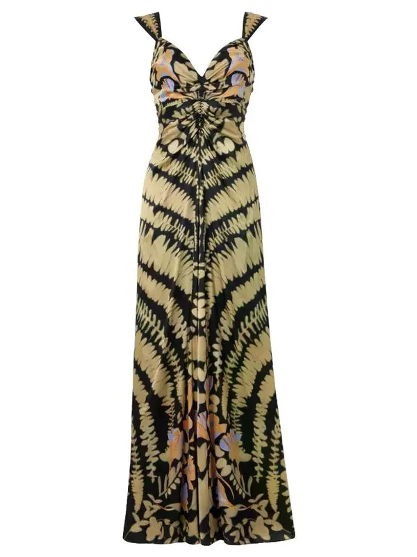 TEMPERLEY LONDON Ivy Ruched-detail Dress - Black