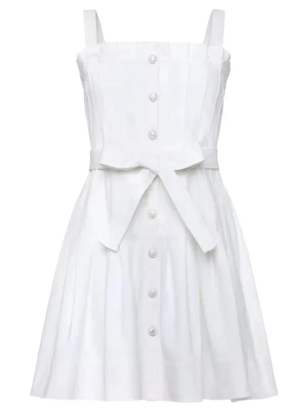 Cinq À Sept Branwen Pleated Dress - White