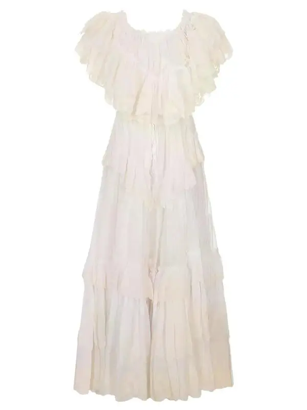 Chloé Lace-embroidered Maxi Dress - White