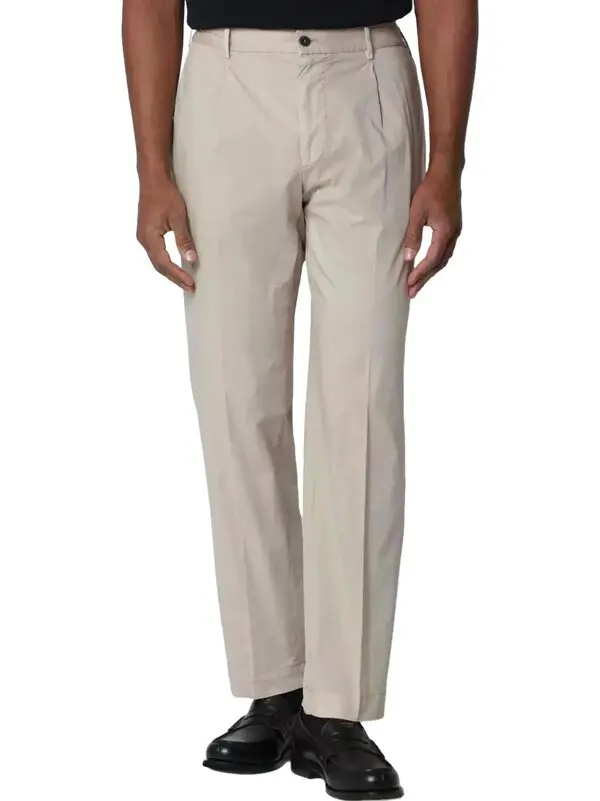 SANTANIELLO Irno Pleated Trousers - Neutrals