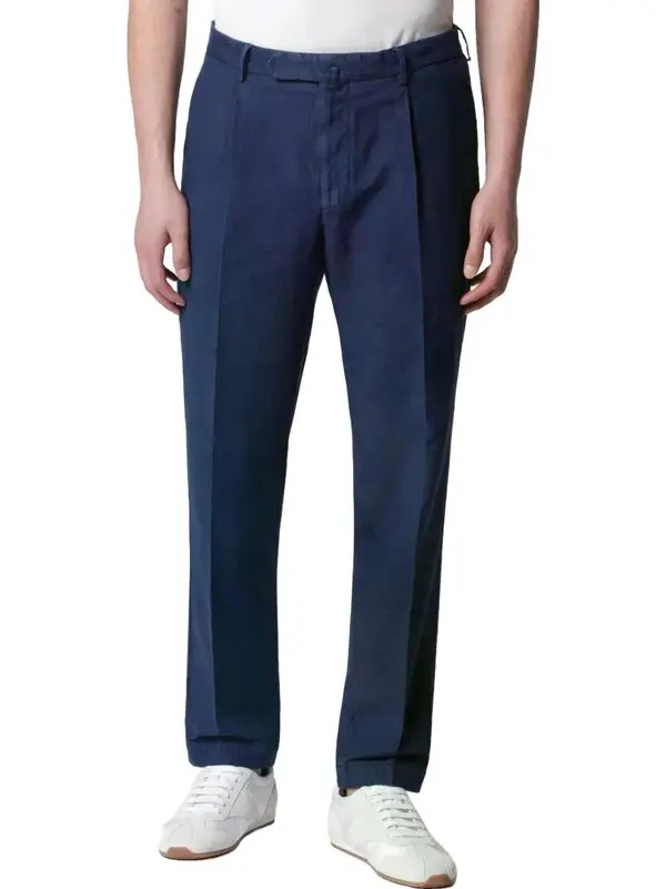 SANTANIELLO Arechi Pleated Trousers - Blue