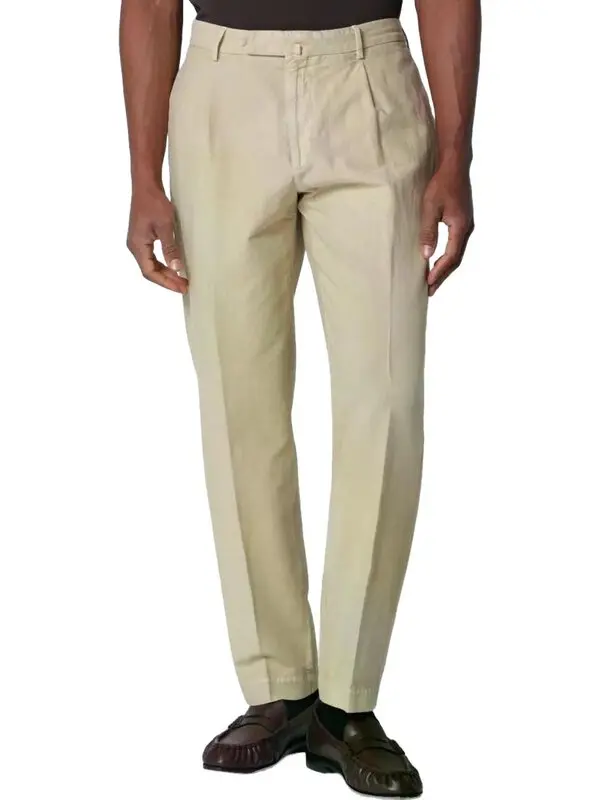 SANTANIELLO Arechi Pleated Trousers - Neutrals