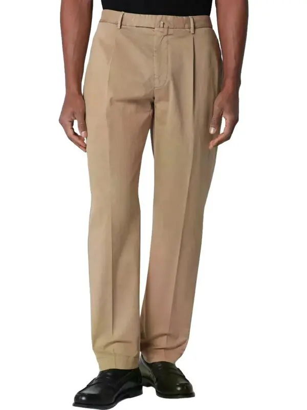 SANTANIELLO Arechi Pleated Trousers - Neutrals