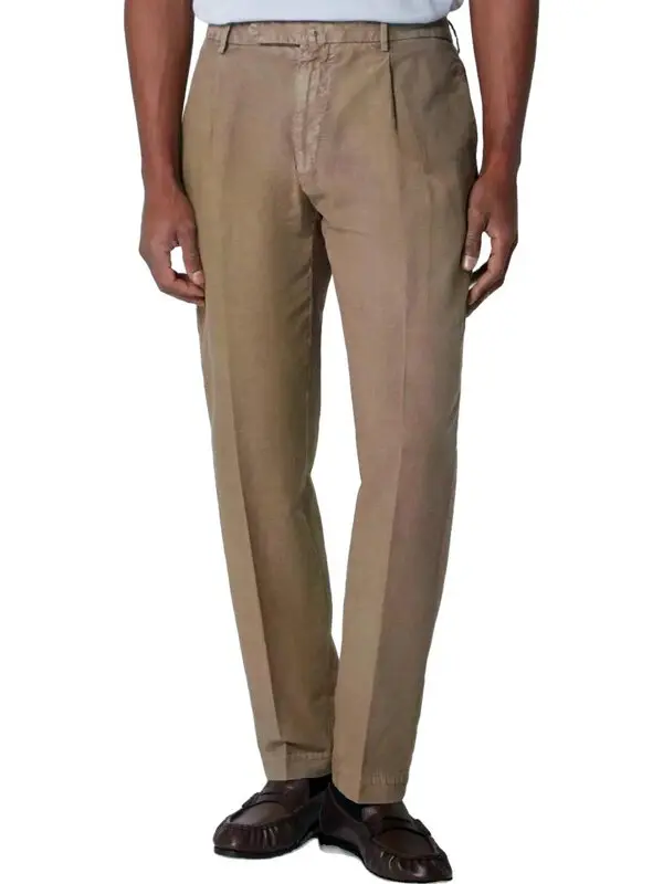 SANTANIELLO Arechi Pleated Trousers - Neutrals